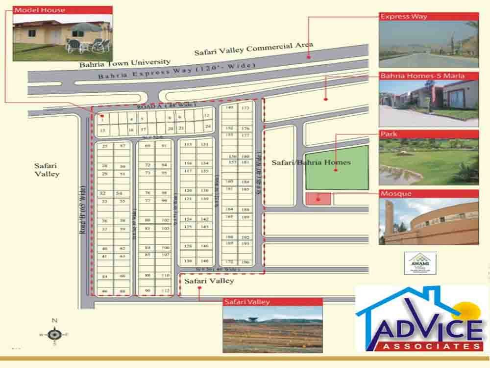 Map of Bahria Town all phases and blocks